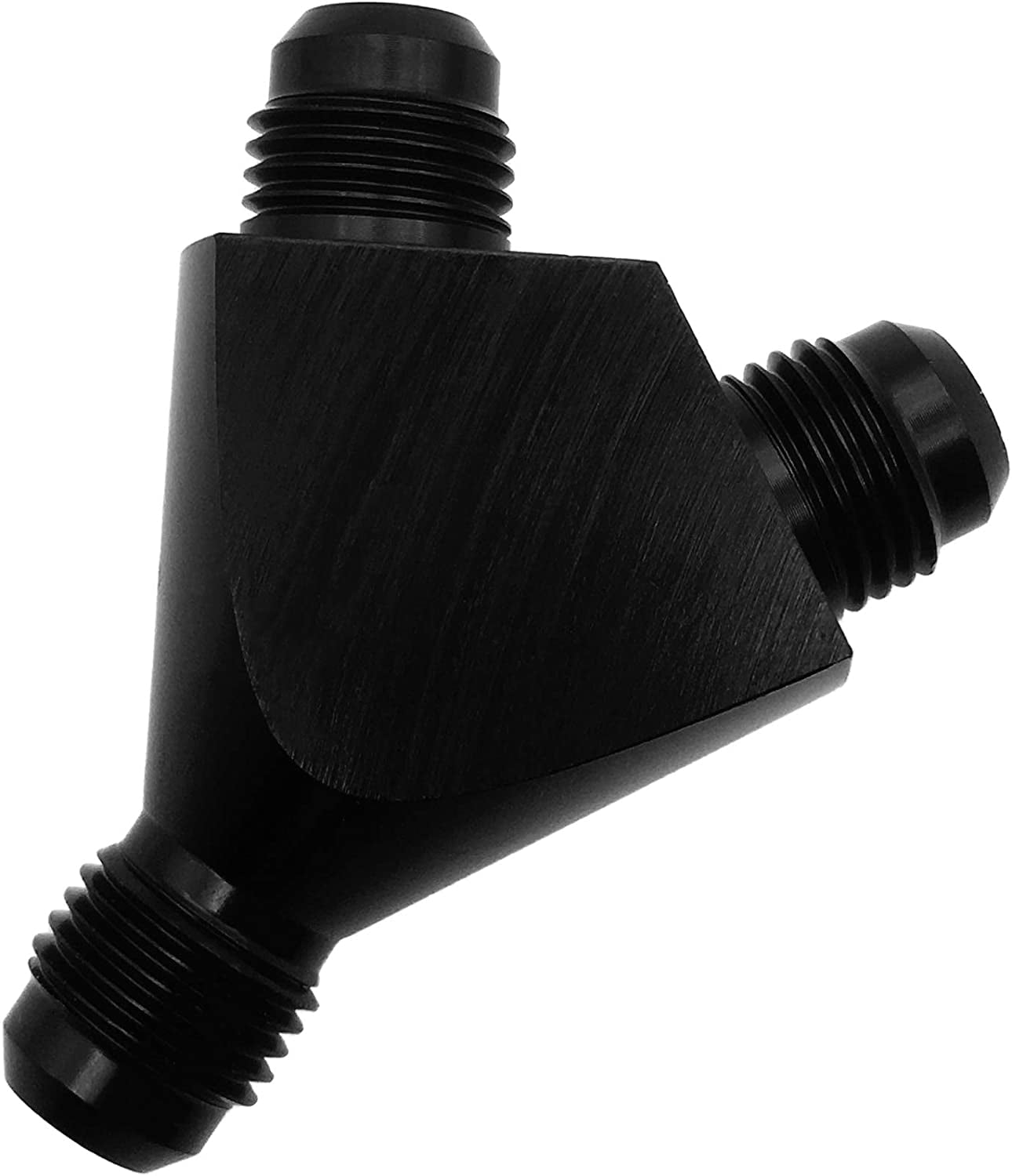 Y Adapter Fitting 6AN Male Flare Fuel Pump Hose Pipe Connector Y-Block ...