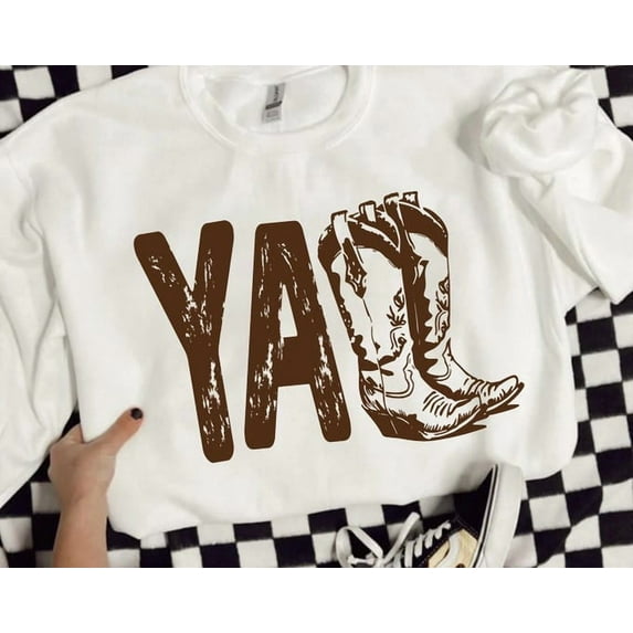 Y'All Western Country Sweatshirt | Retro Vintage Yall Tshirt | Cowboy ...