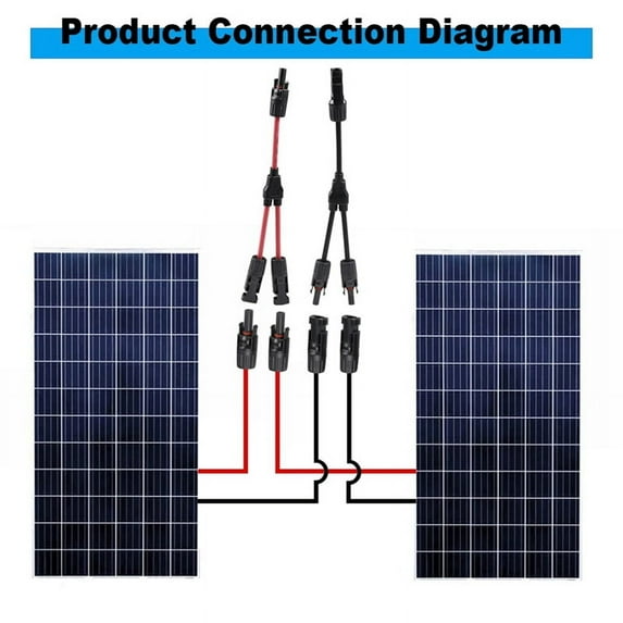 Y Branch Plug 1 to 2 Parallel Connection Solar Connector Photovoltaic ...