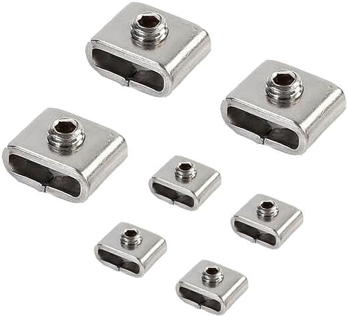 Y H M 25 PCS Banding Screw Buckle 1/2 In Width 304 Stainless Steel Ear ...