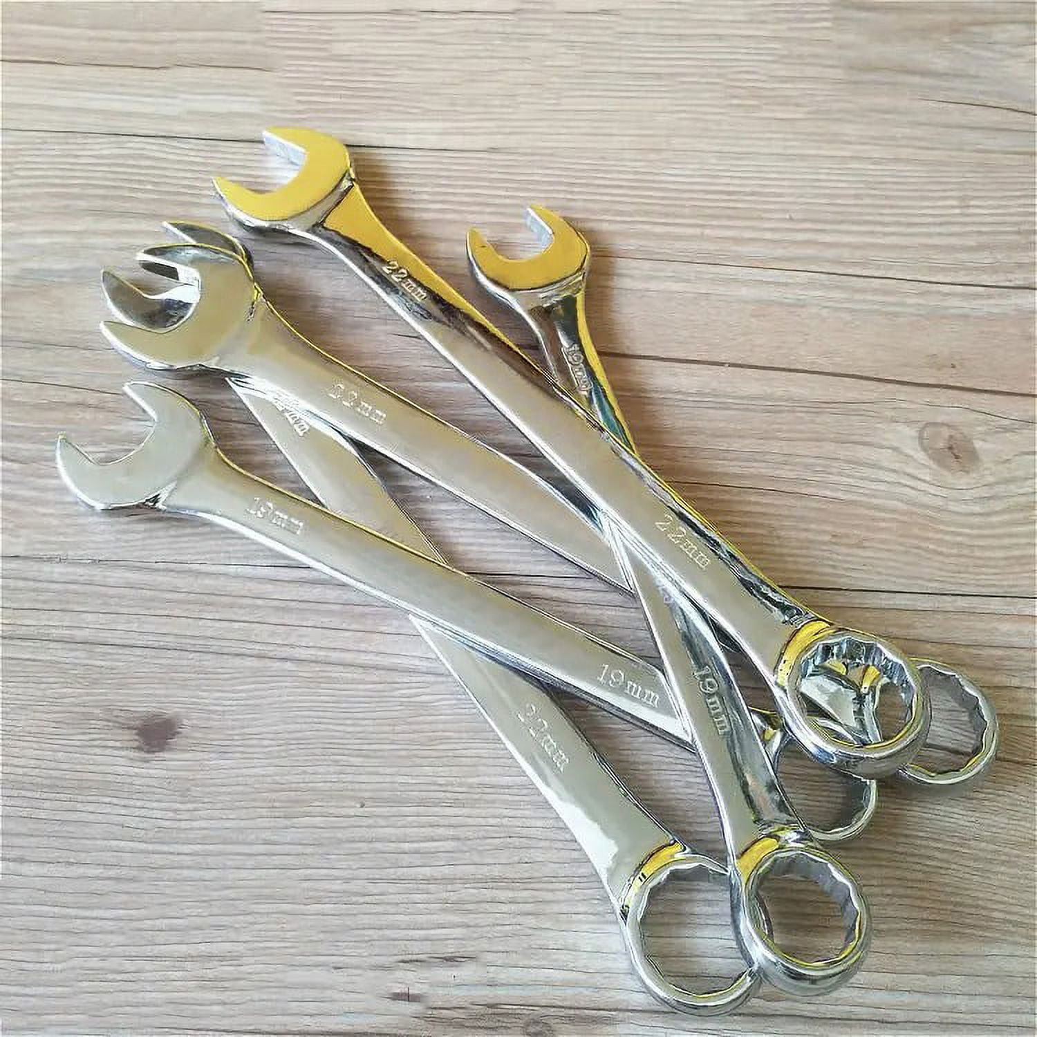 Y H M Open & 12 Point Box Wrench 15° Angle Open End 12 Point Opening ...