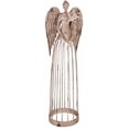 Y&K Decor Antiqued Metal Garden Angel Statue Patio Lawn Yard Indoor ...
