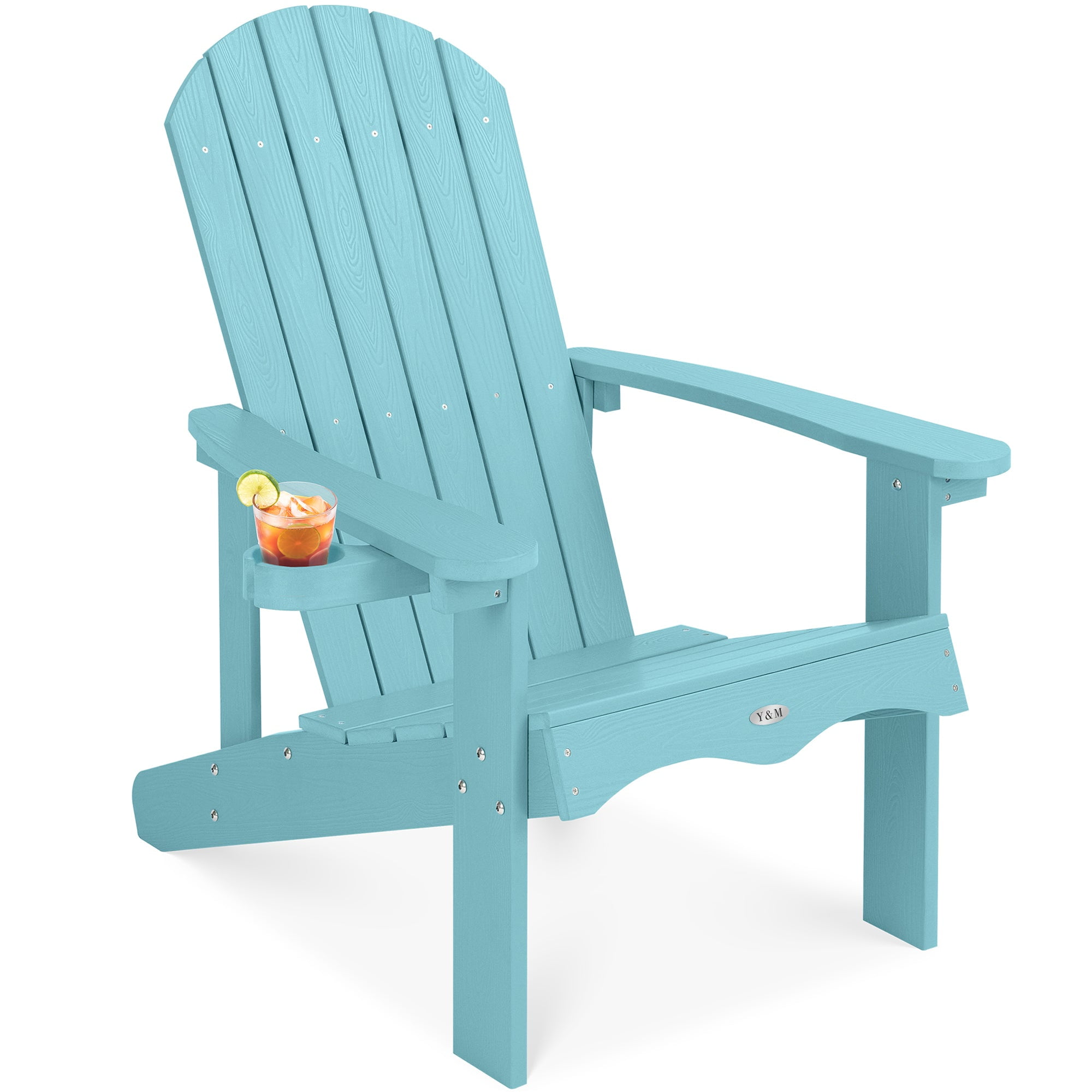 Y&M Adirondack Chair, Light Blue Fire Pit Chairs, Outdoor Patio Chairs ...