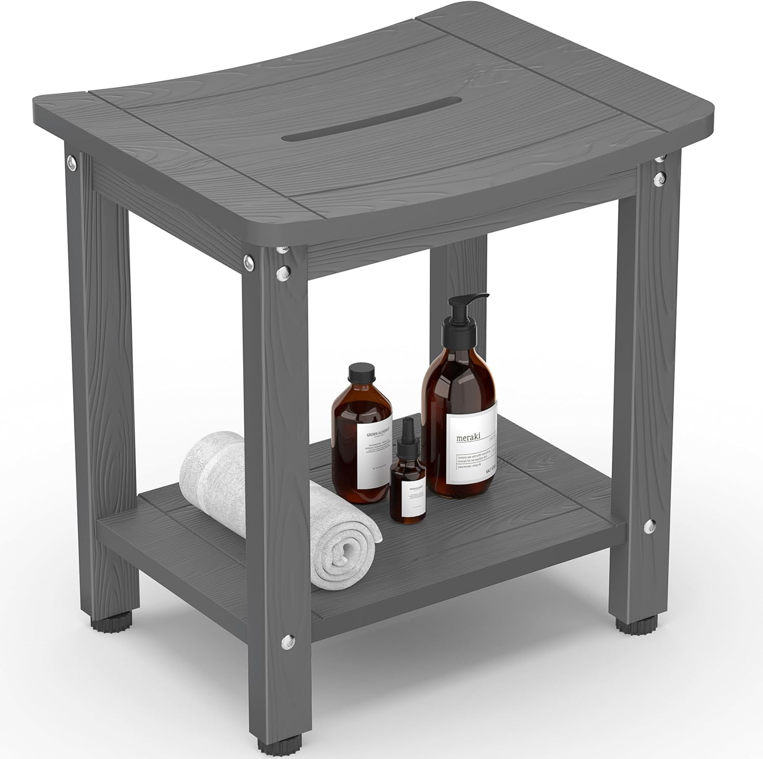 Y&M Shower Benches for Inside Shower to Sit On, HDPE Indoor Shower Seat ...