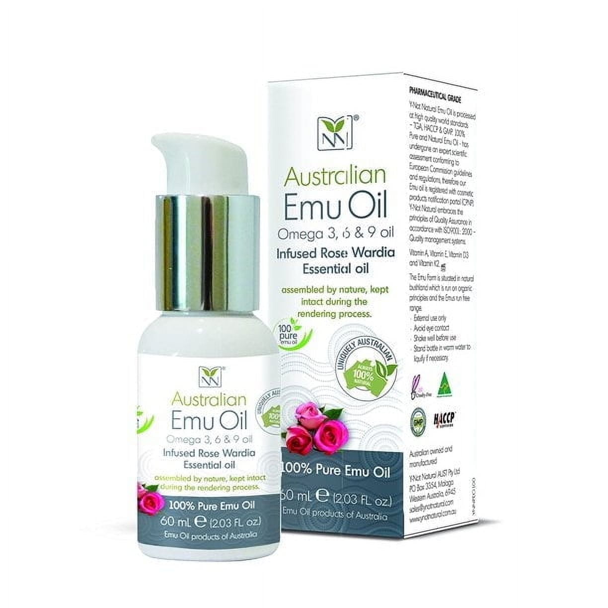 Y-Not Natural - Organic Pharmaceutical 100% Pure Emu Oil 200ml | Free ...