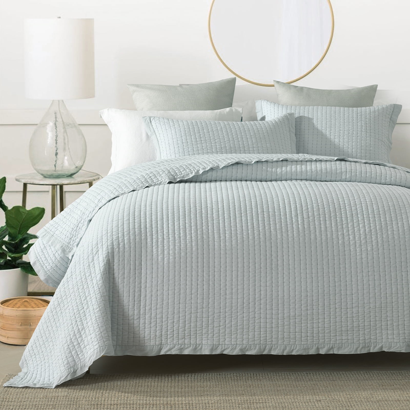 Y-PLWOMEN Quilts Queen Size - Gentle Gray Queen Size Comforter with ...