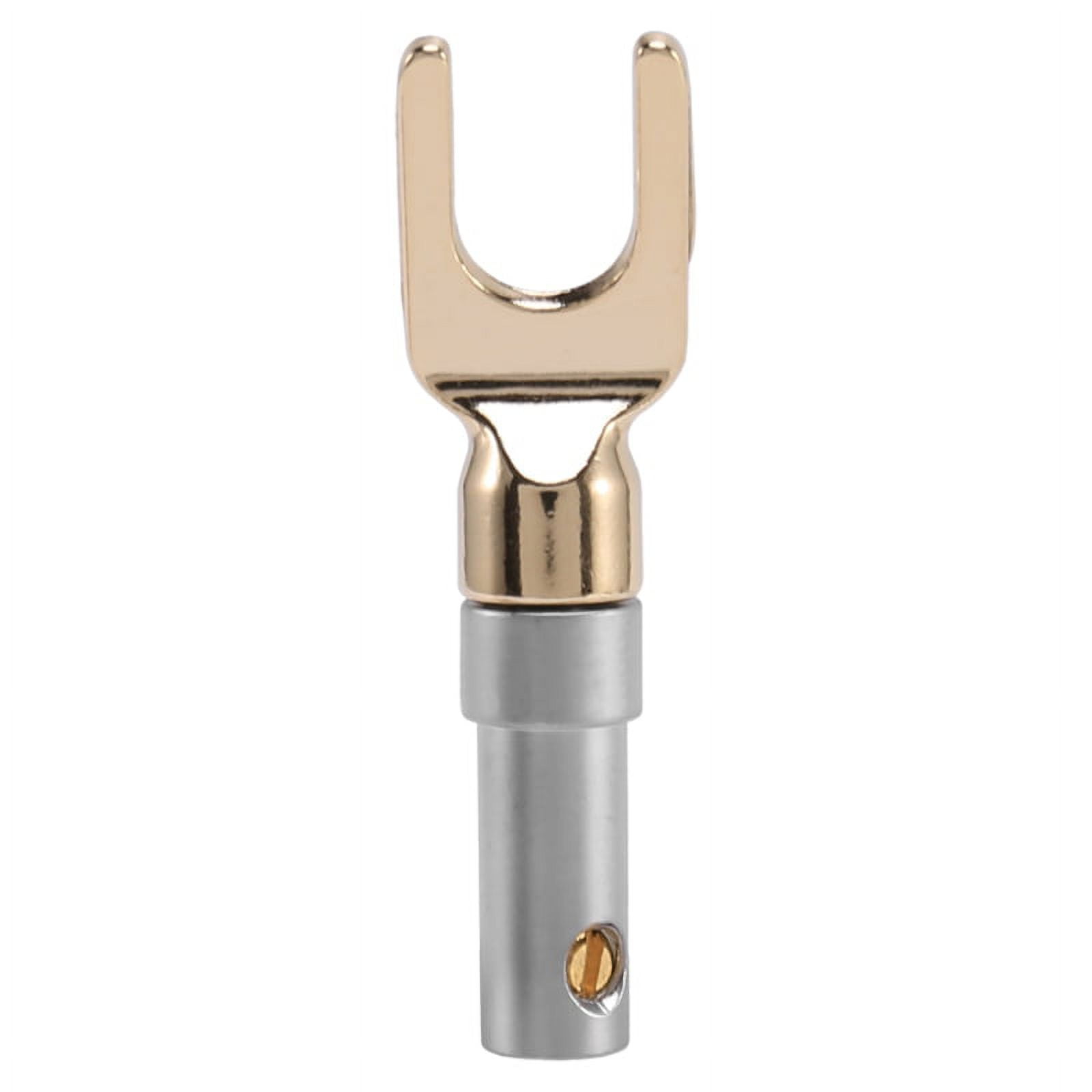 Y Plug 45 Degree Terminal Spade Connector For Speaker Wires Diy/Speaker ...