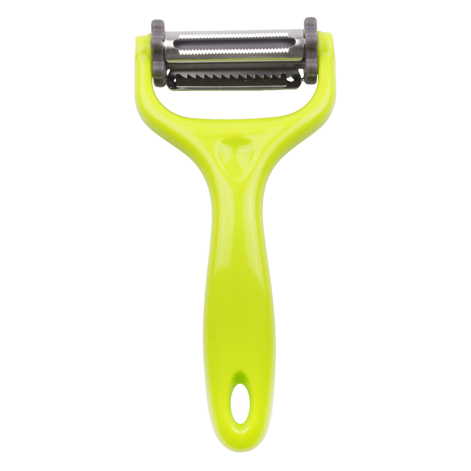 Y Shape 3-in-1 Serrated, Straight, Julienne Swiveled Multi-Blade Peeler ...