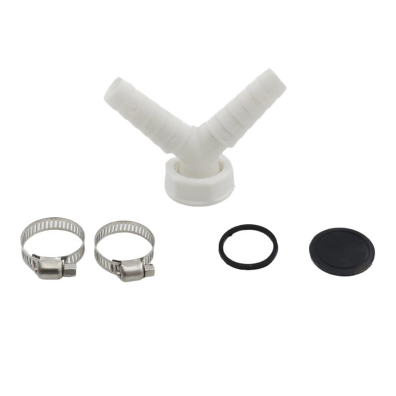 Y Shaped Forked Down Pipe Hose Connector Double Connection Dishwasher ...