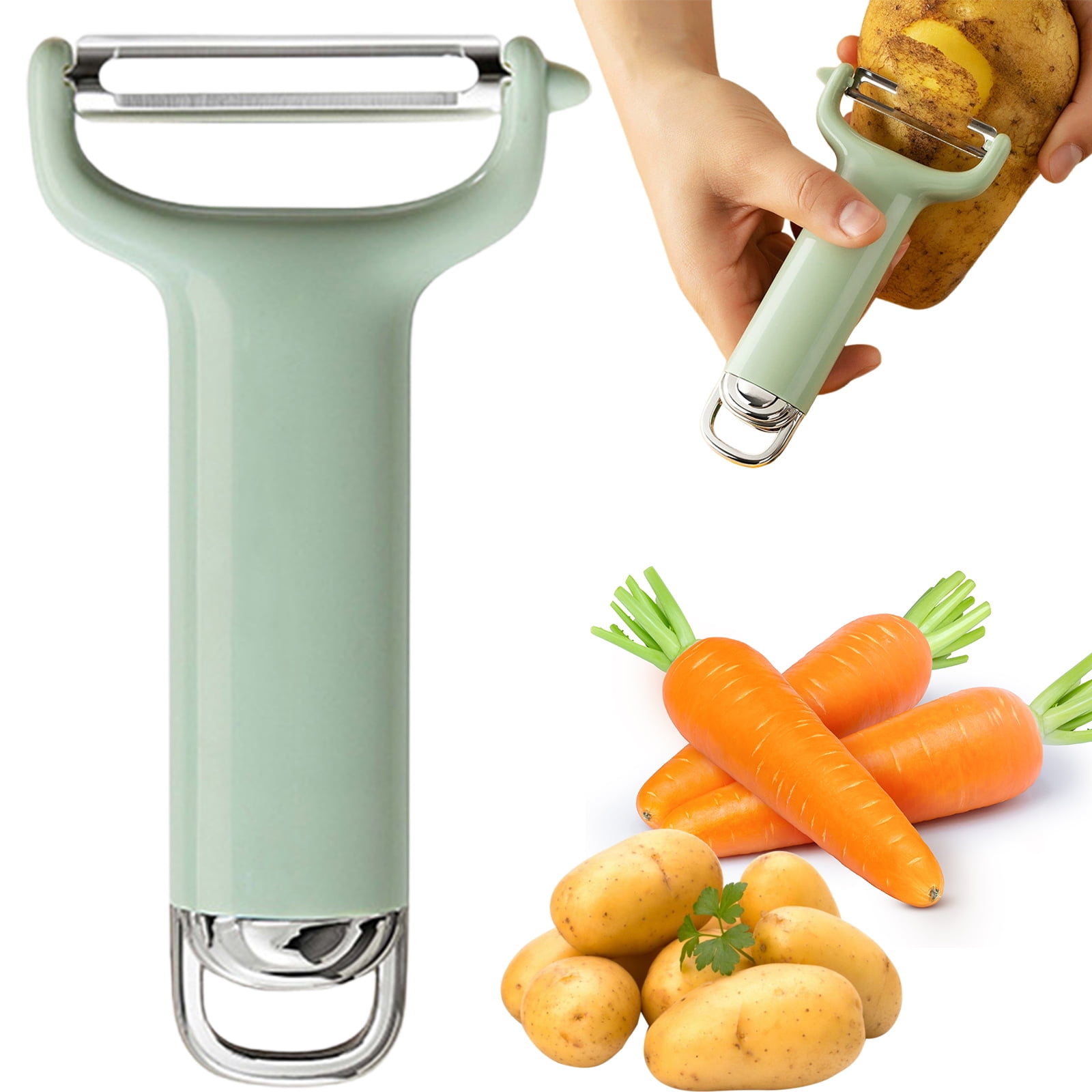 Y-Shaped Peeler Basdi Ergonomic Y-Shaped Stainless Steel Vegetable ...