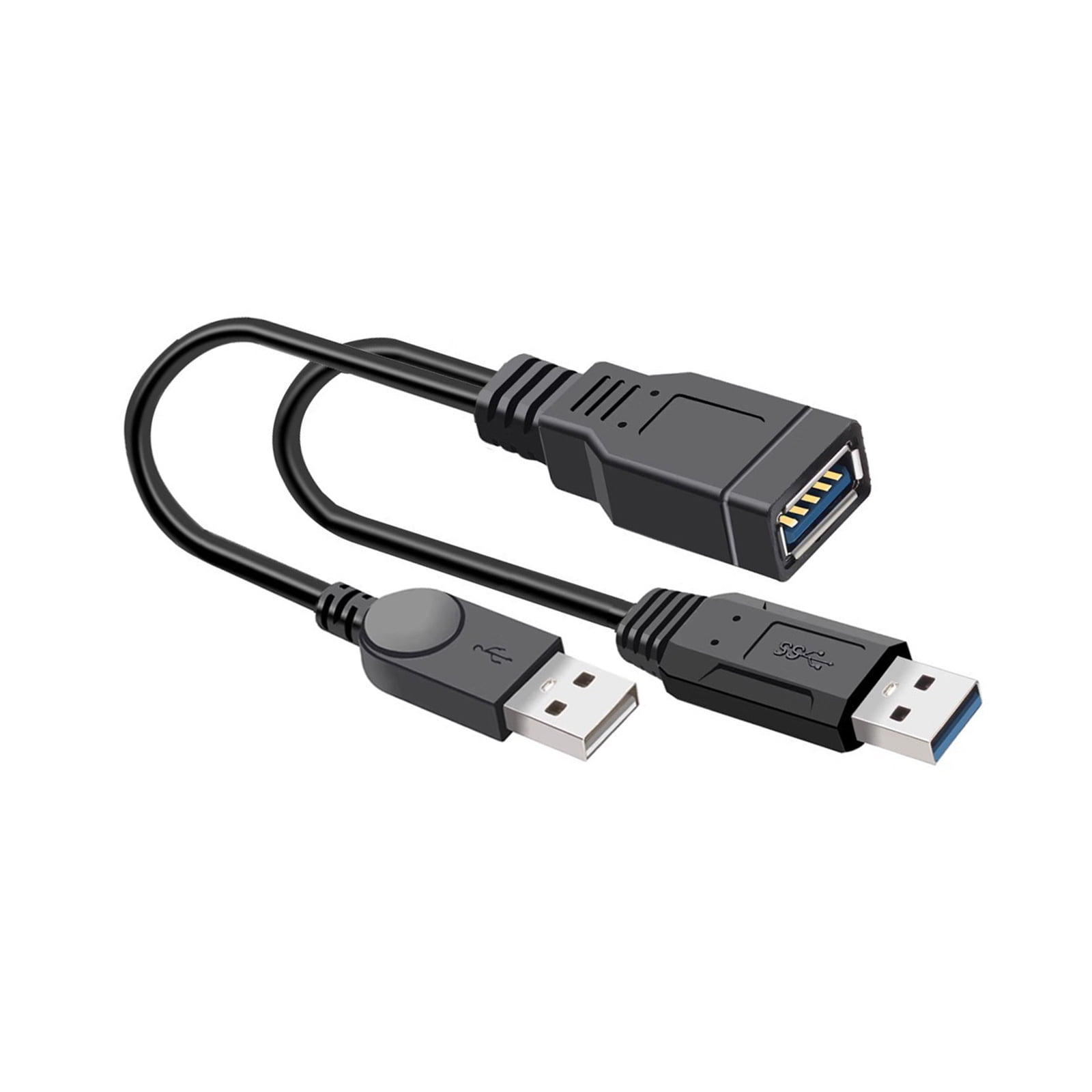 Y Shaped USB3.0 Male to Female Extension Cable with USB2.0 Power Supply ...