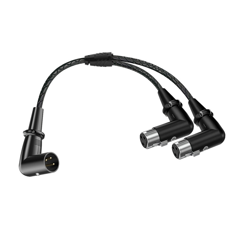 Y Shaped XLRSplitter Cable 3Pin Male to 2XLR Female Connectors 50cm/19 ...