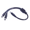 Y Splitter Cable 18AWG Male to Male 5.5x2.5mm 5.5x2.1mm Connector for ...