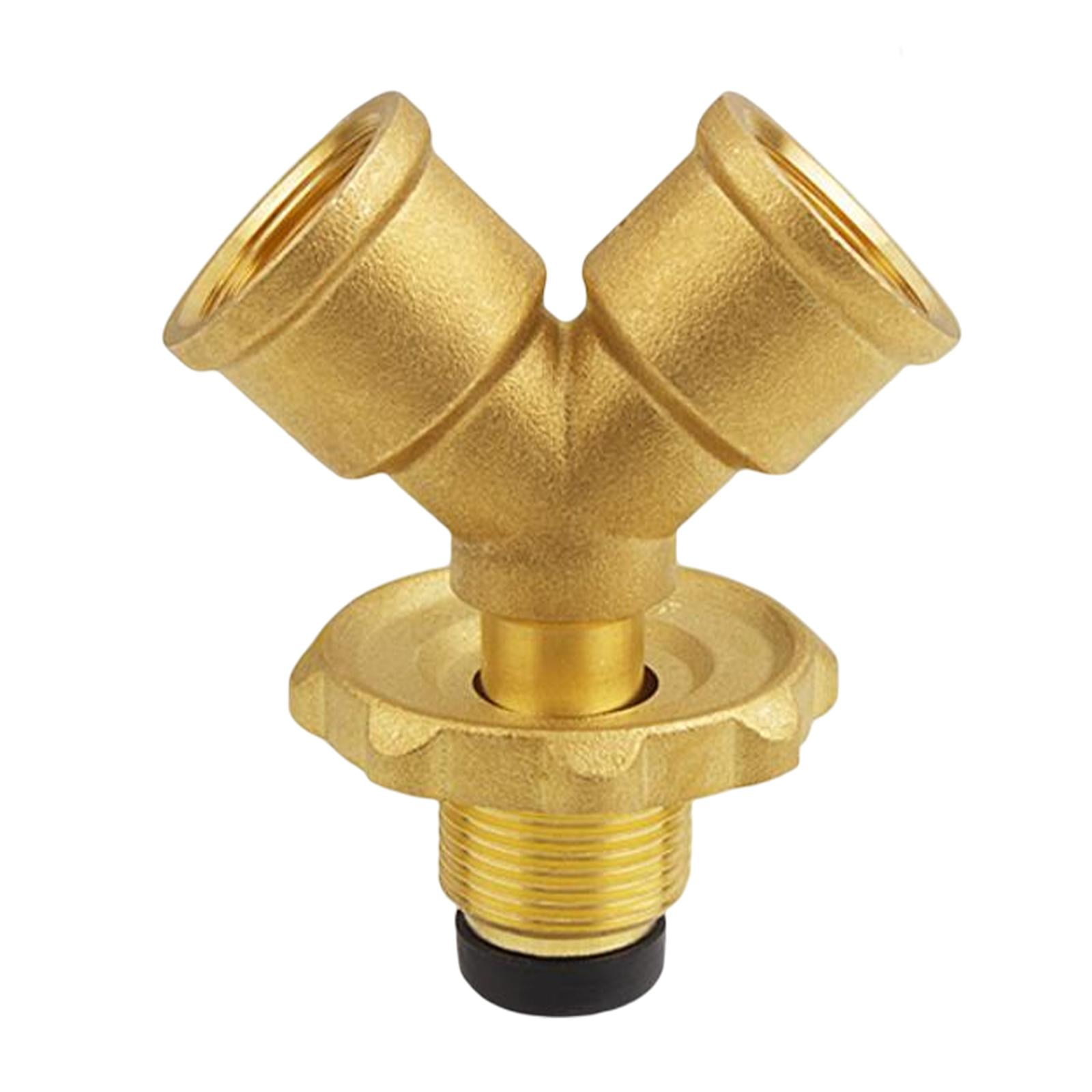 Y Splitter Tee Adapter Cylinder Bottle Adapter 2 Way Metal Hose Adapter ...