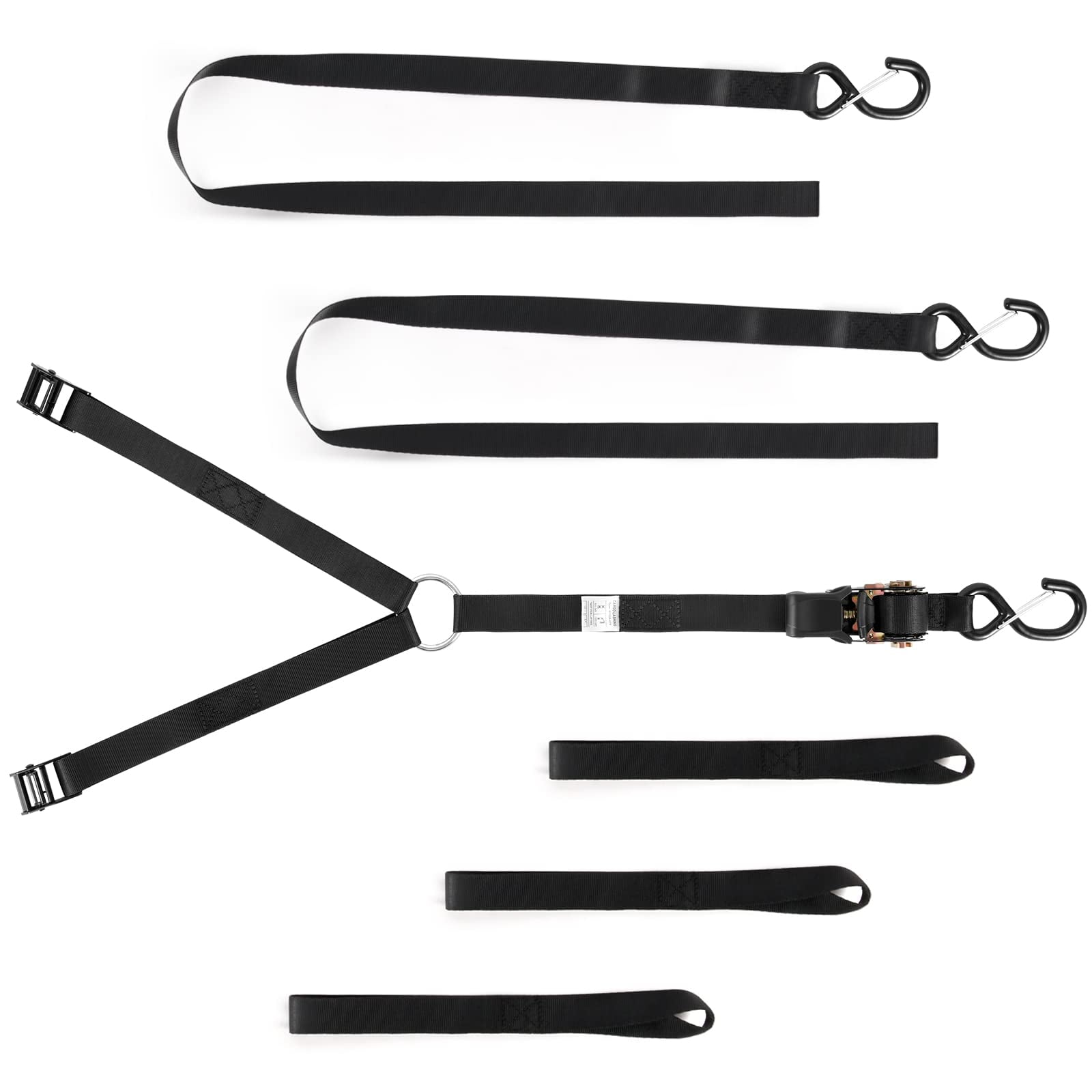 Y Strap for Spare Tire,3 Ratchet Straps Tie Down, Heavy Duty Spare Tire ...