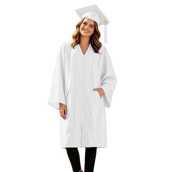 Y-Sunset Adult Graduation Gown with Pockets Formal Academic Regalia for ...