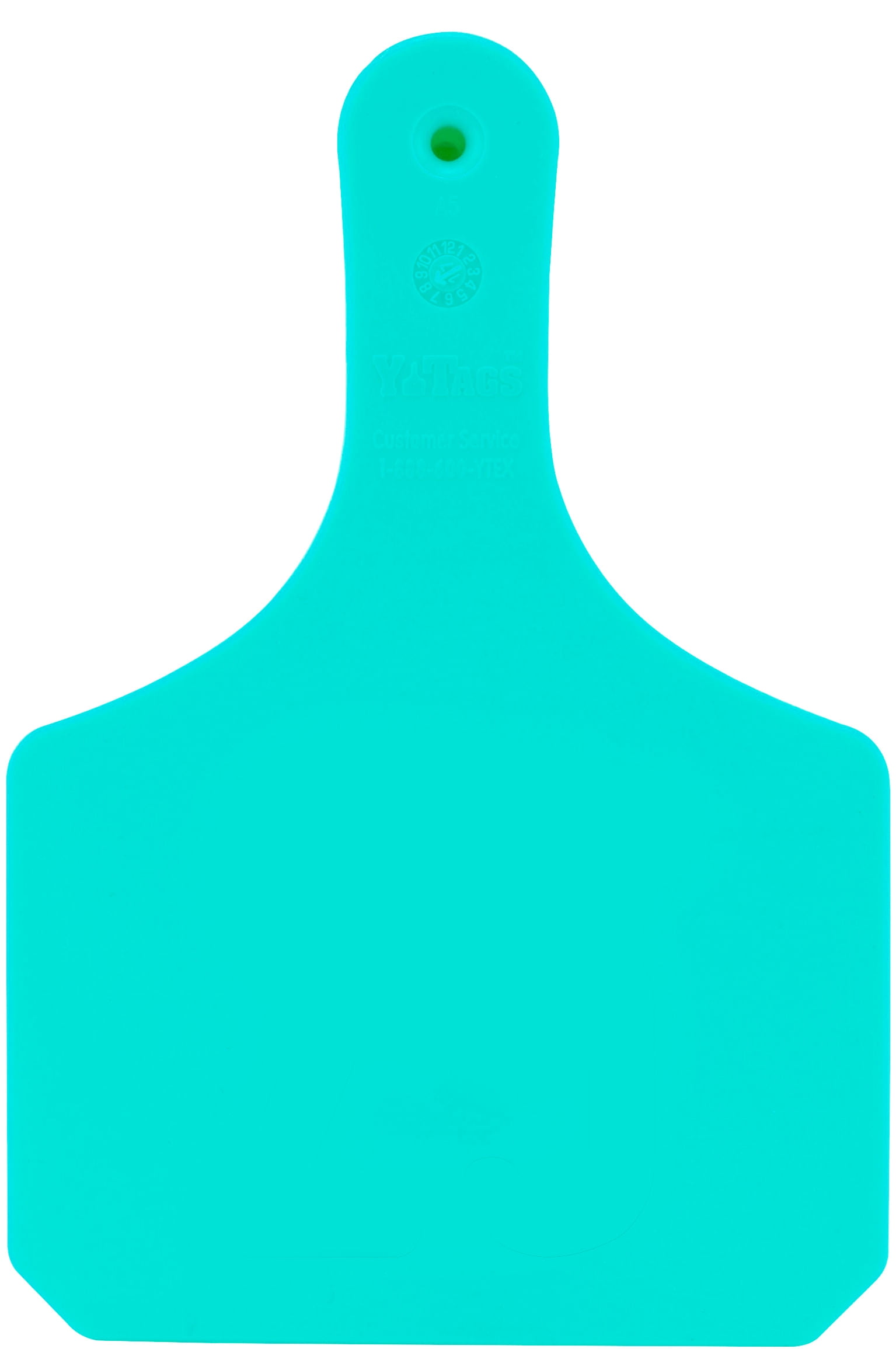 Y-Tags One-Piece Tag System, Cow, Blank, Turquoise, 25 Tags - Walmart.com