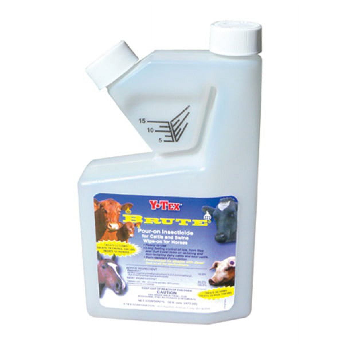 Y-Tex Corp Brute Pour-On Insecticide 16oz - Walmart.com