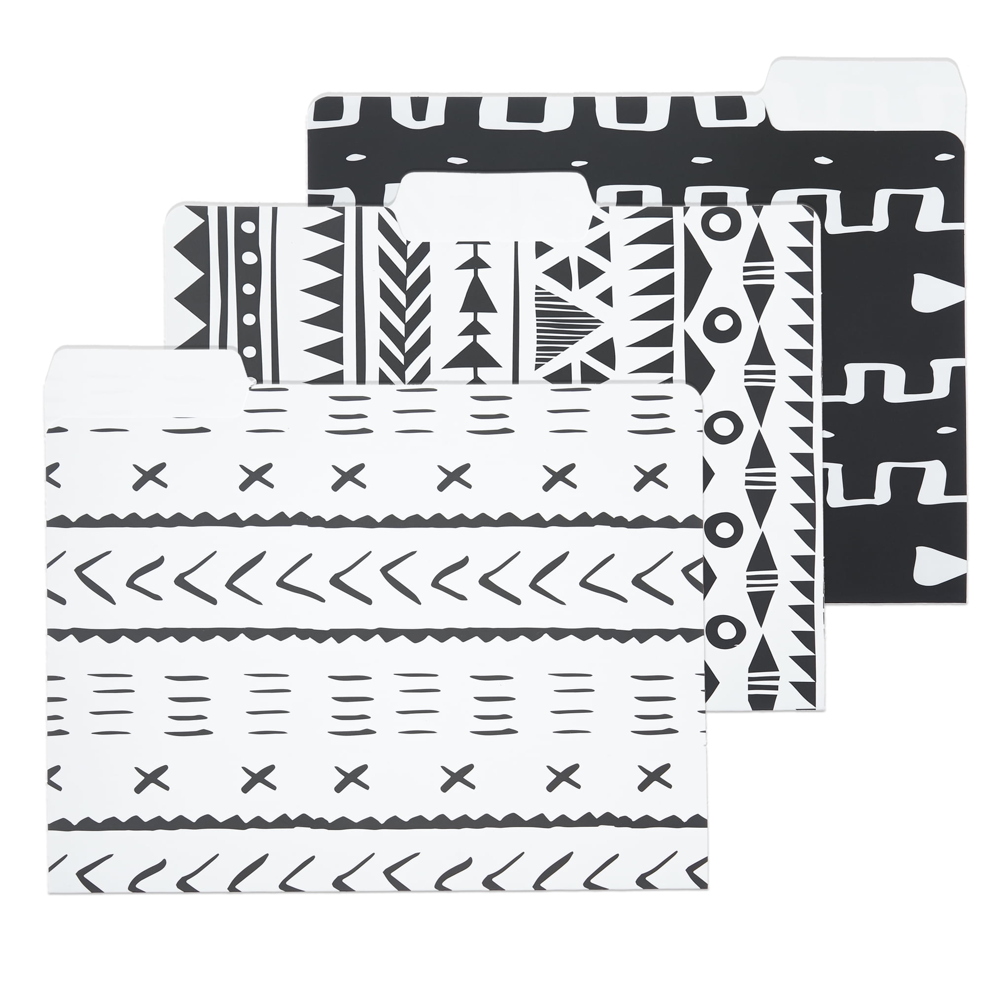 Y YOMA 12 Pack Decorative File Folders Letter Size File Folder with 1/3 ...