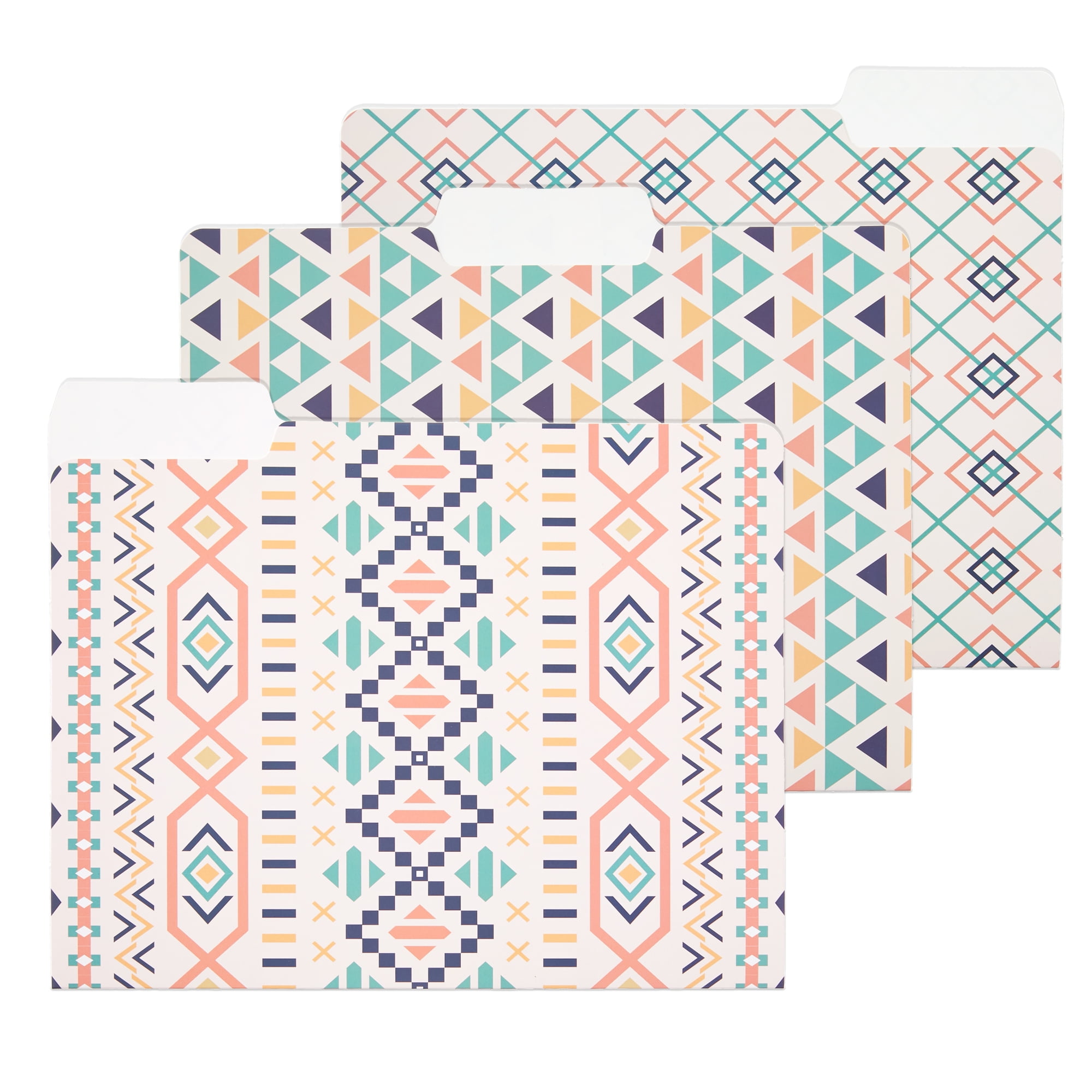 Y YOMA 12 Pack Decorative File Folders Letter Size File Folder with 1/3 ...