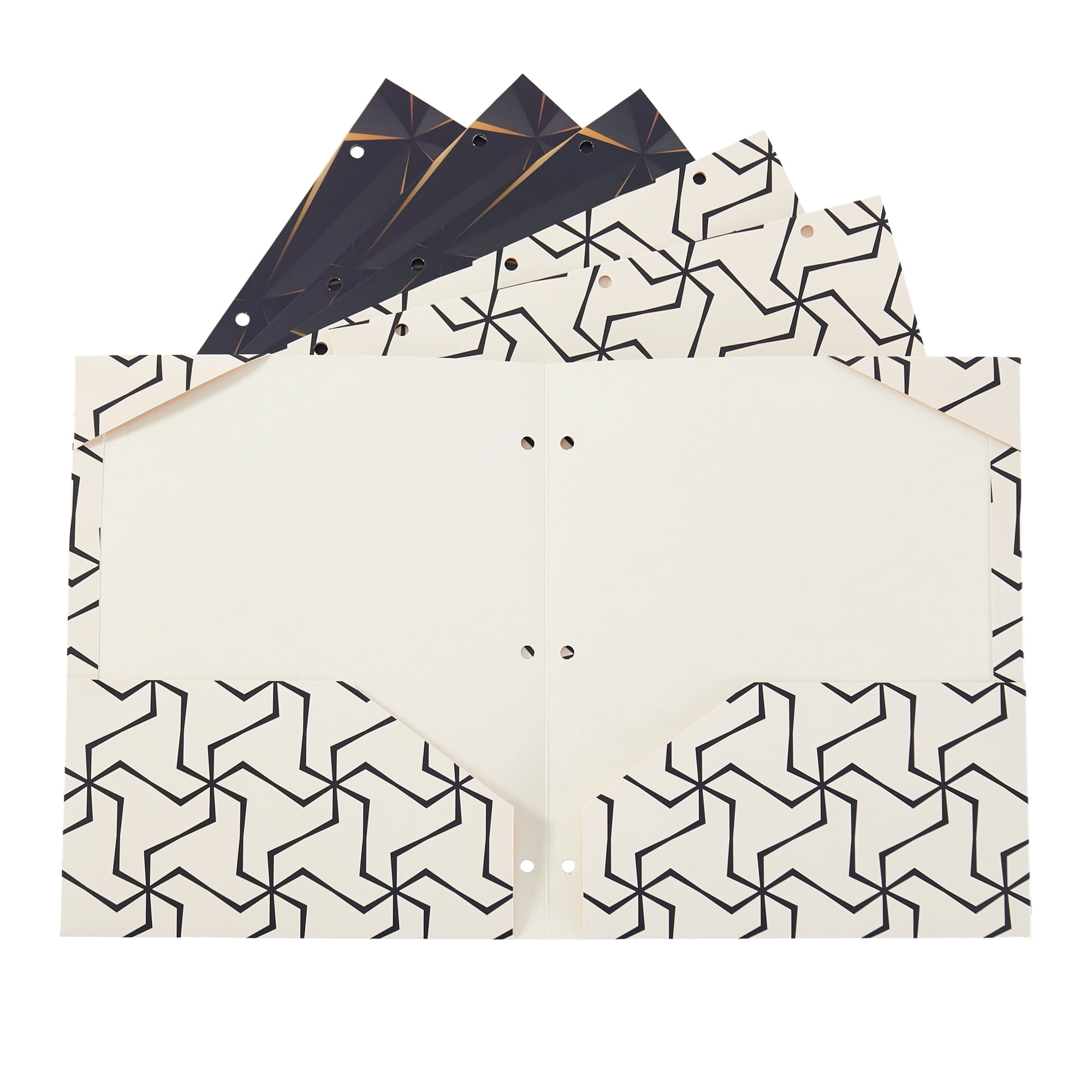 Y YOMA 6 Pack 2 Pocket Folder Letter Size Decorative Binder Folders ...