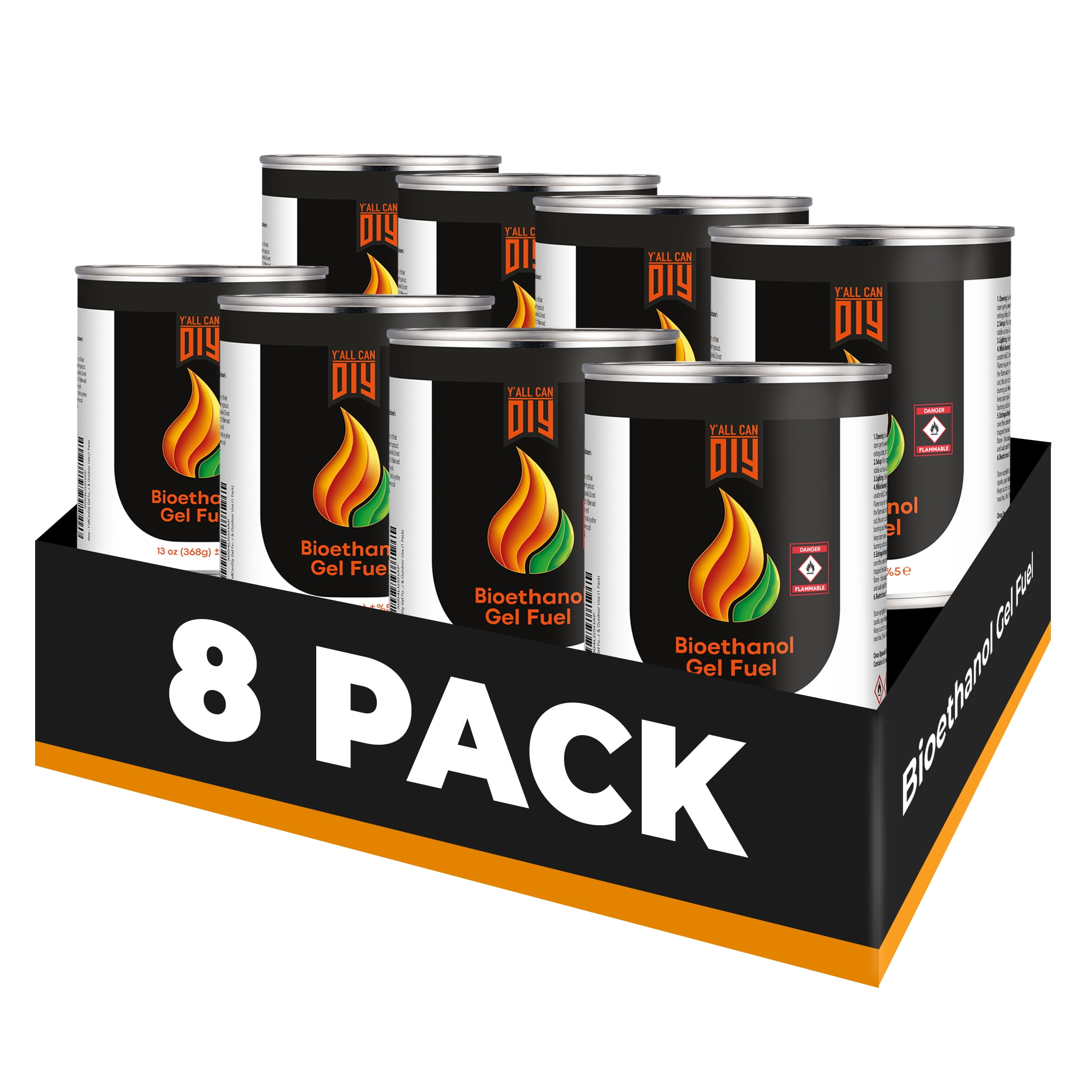 Y'allCanDiy Gel Fuel Cans | Clean Burning & Smokeless Bioethanol Gel ...