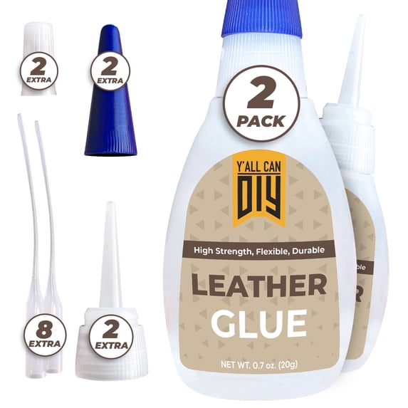 Y'allCanDIY Leather Glue 2 Pack Strong Adhesive for Repairing Shoes ...
