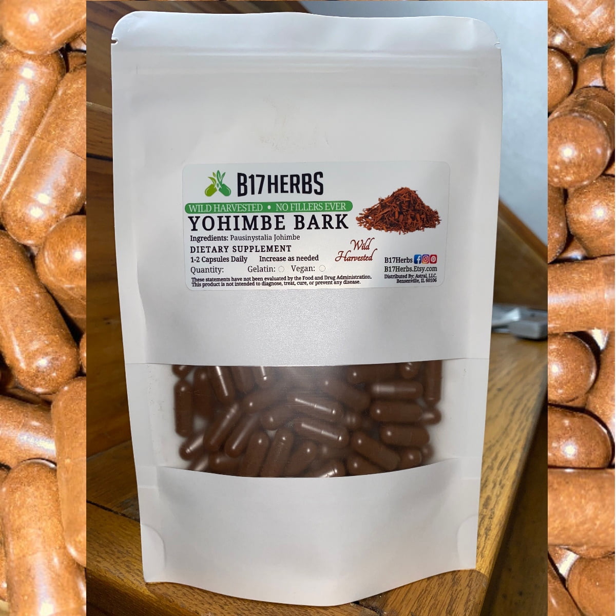 Organic Yohimbe Bark Capsules | 300mg | Male Support Guinea | Ubuy
