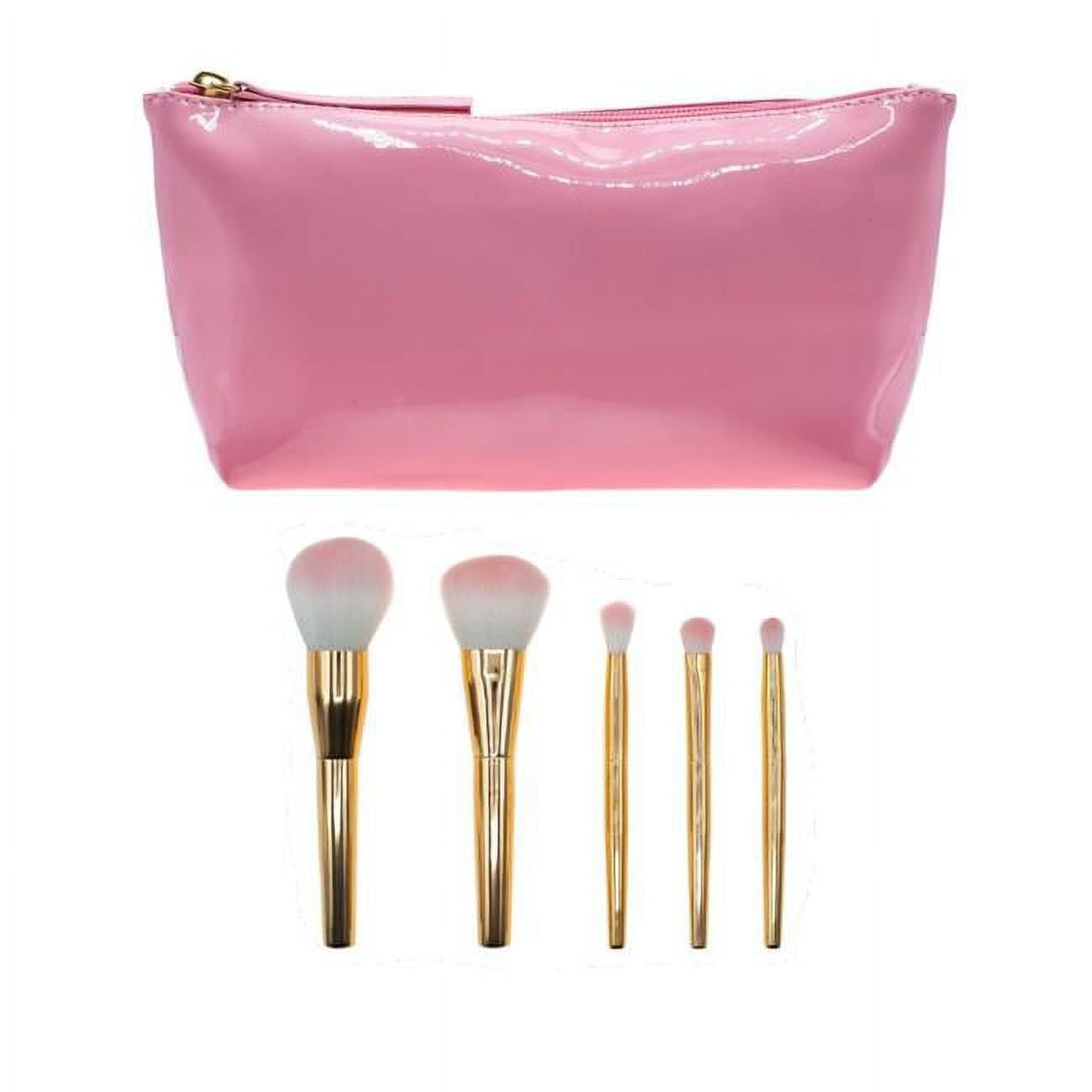 Y2 YZB15 Pink Vinyl Bag with Gold with Pink Brushes - Walmart.com