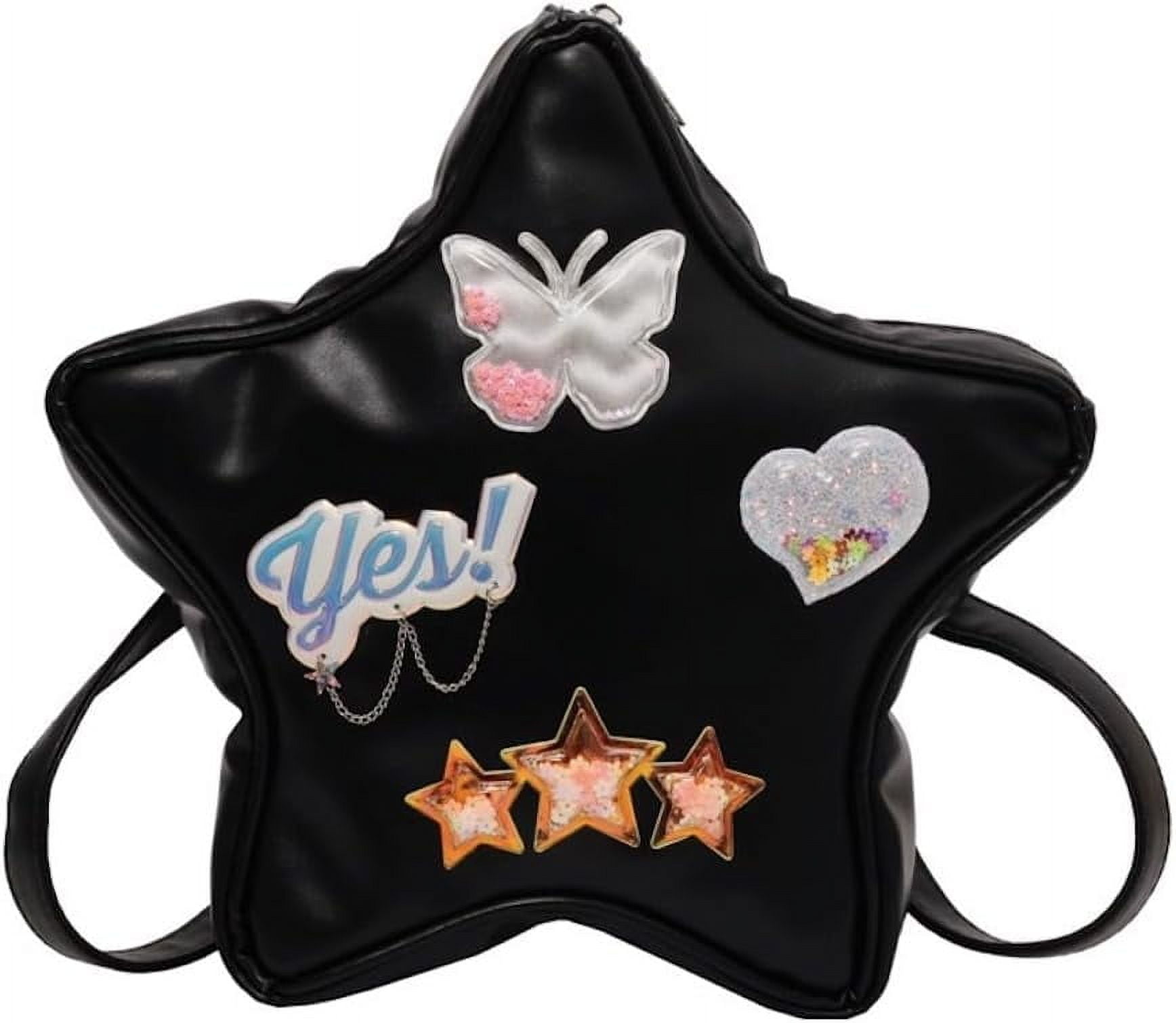 Y2K Aesthetic Backpack Purse Star Backpack Y2K Patches Backpack Small ...