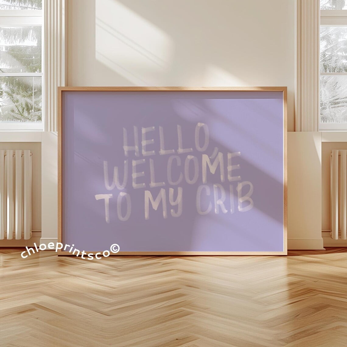 Y2K Aesthetic Welcome To My Crib Poster, Girly Apartment Decor ...