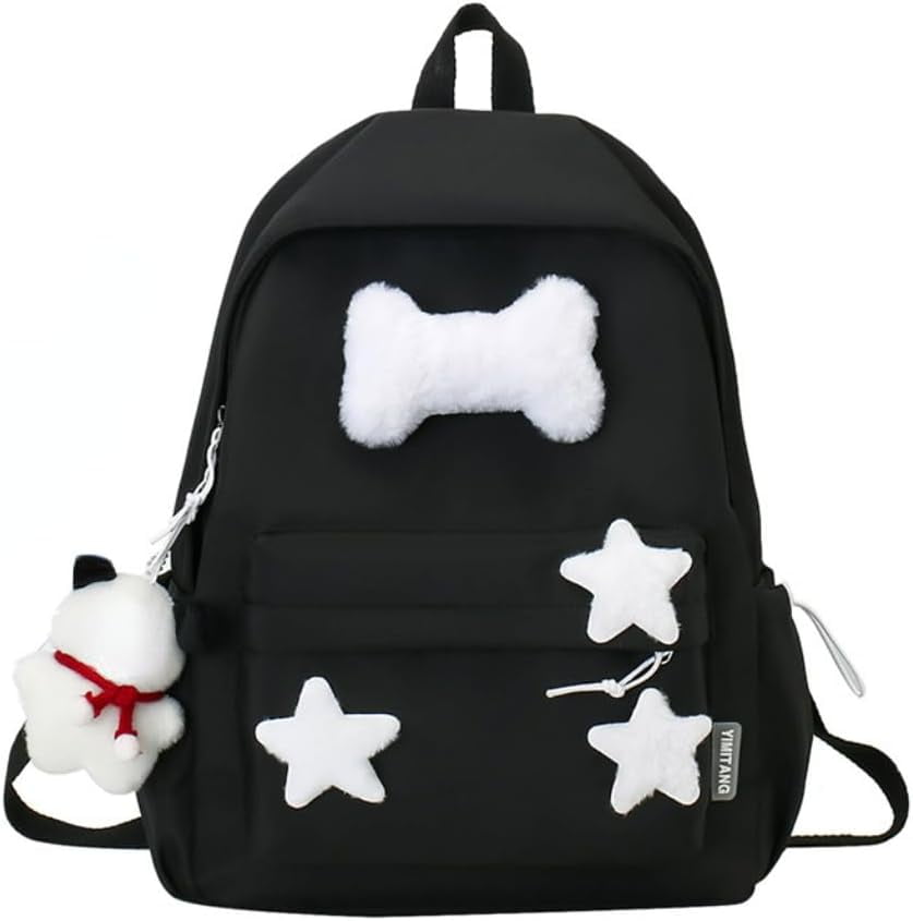 Y2K Backpack Star Backpack Preppy Backpack with y2k Accessories Cute ...