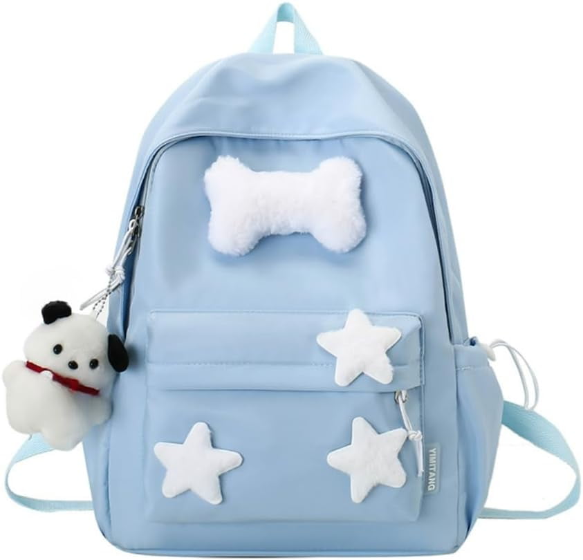 Y2K Backpack Star Backpack Preppy Backpack with y2k Accessories Cute ...