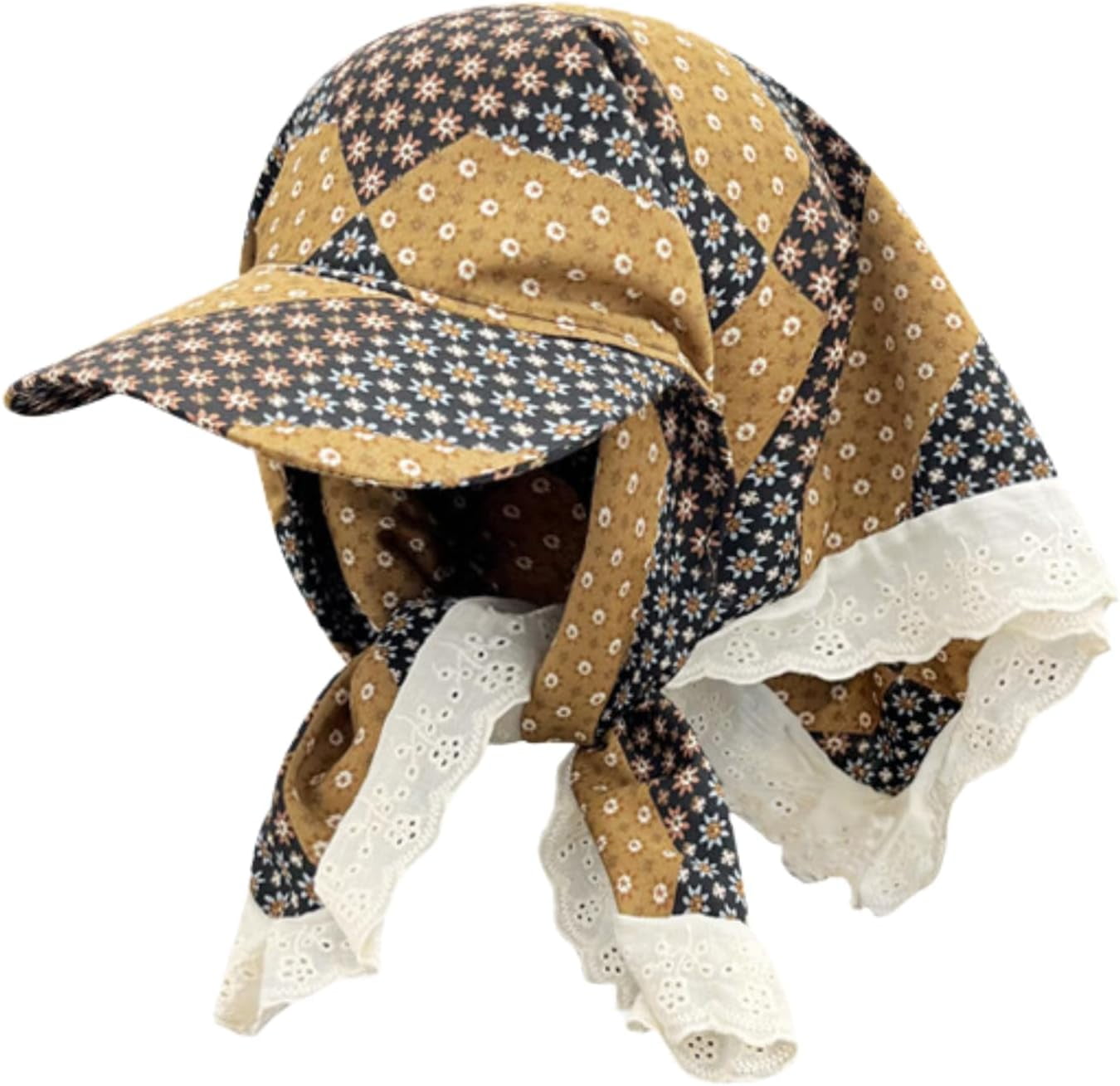 Y2K Baddie Baseball Cap with Bandana Head Wrap Retro Streetwear Raves ...