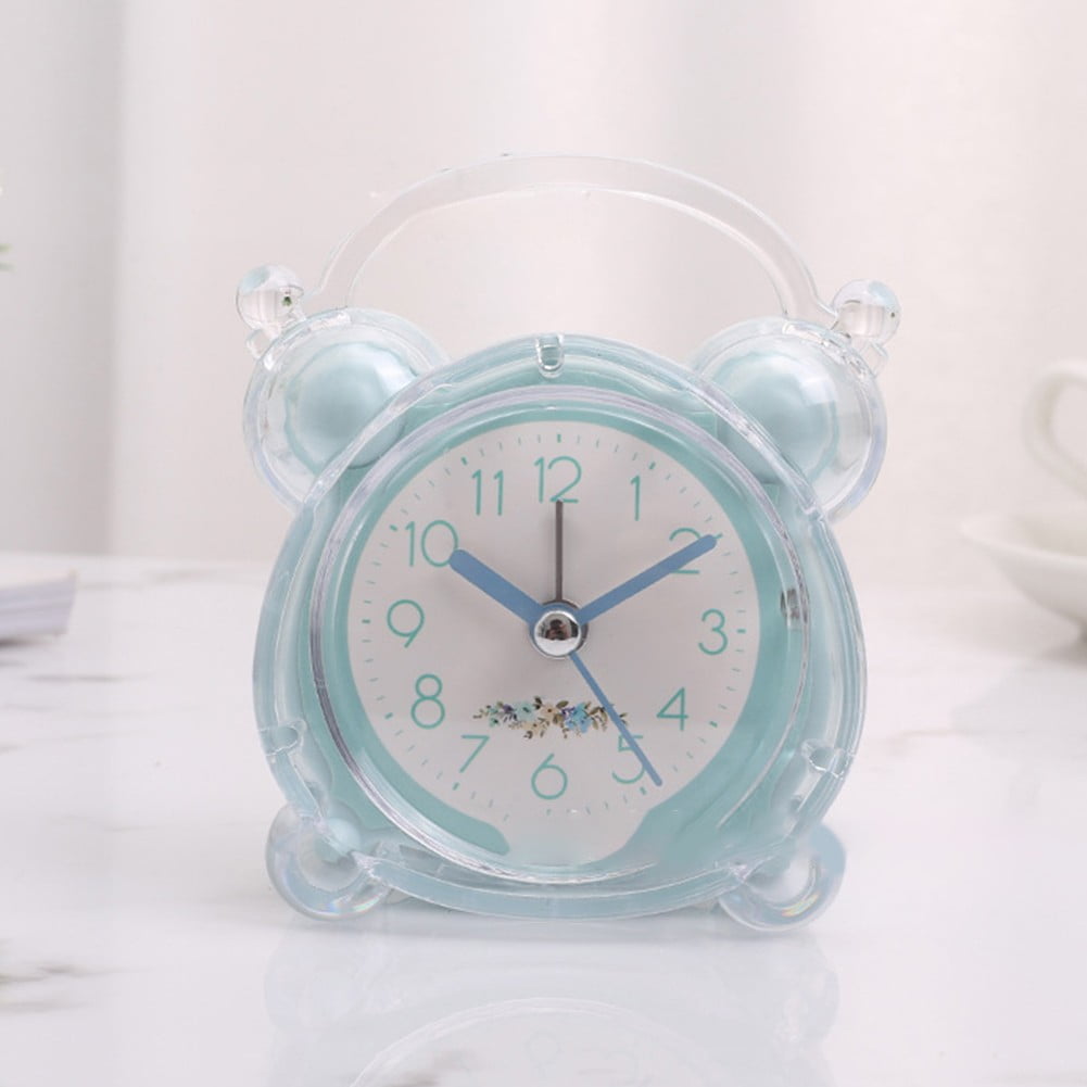 Y2K Girls Silent Clock Cartoon Kawaii Student Bedroom Dormitory Wake Up ...
