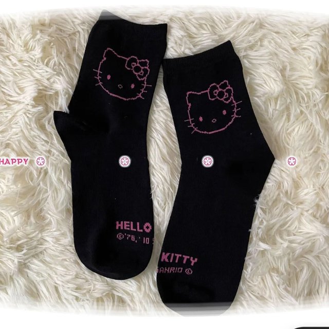Y2K Hello Kitty Socks for Girls Medium Socks Kawaii Sanrio Hello Kitty ...