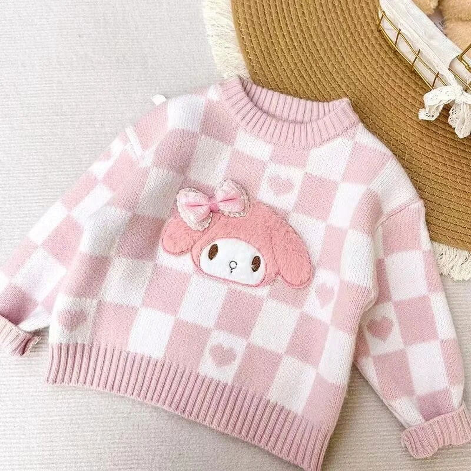 Y2K Sanrio Kuromi My Melody Children Fall And Winter Sweater Sanrio ...