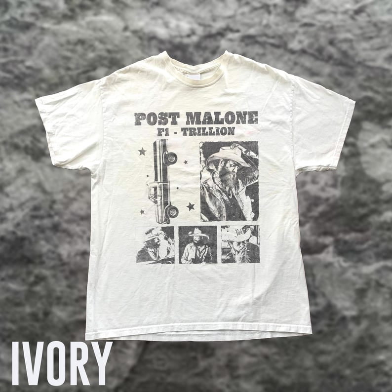 Y2K Vintage Post Malone Shirt Malone Rap Music F1 Trillion Tour Posty ...