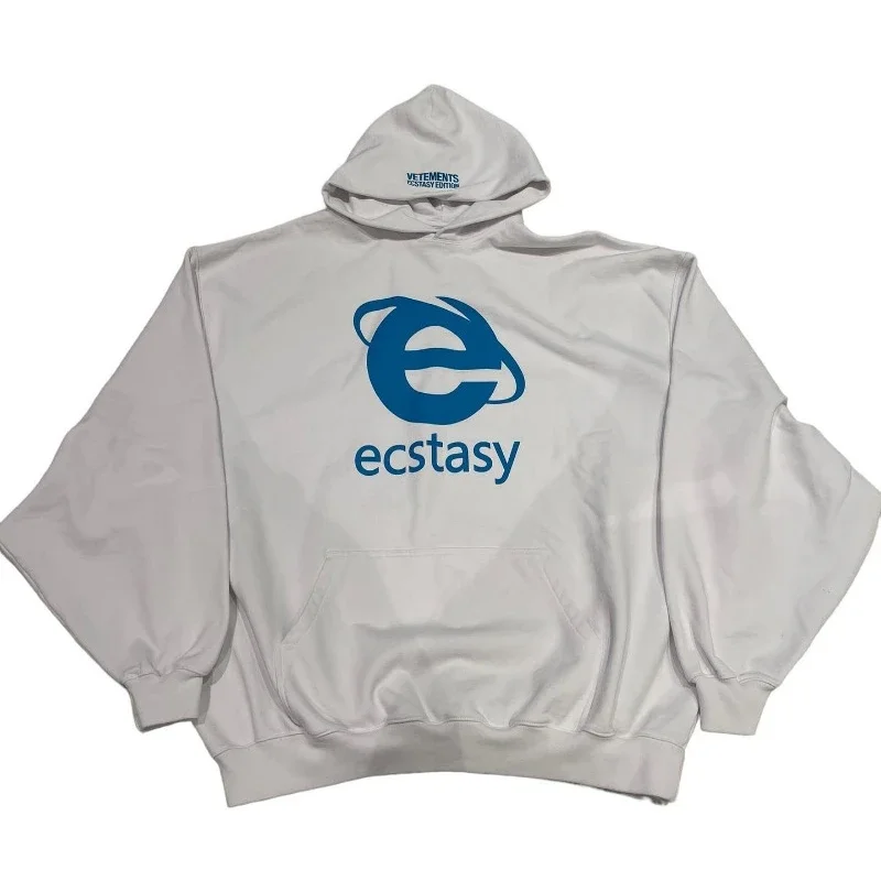 Y2K men clothing Hoodie Harajuku high quality Ecstasy embroidery Letter ...