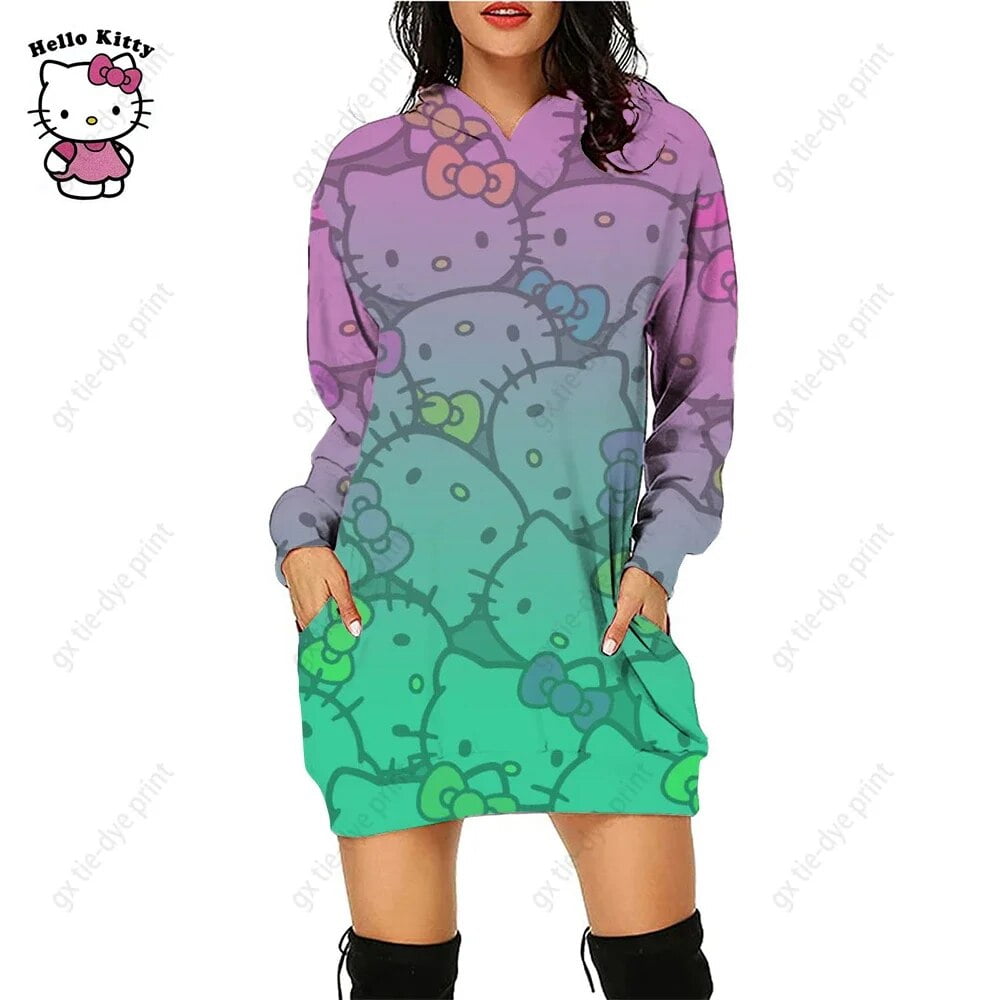 Y2k American Retro Hello Kitty Women‘s Hoodie 2024 Plus Hoodie E-girl ...