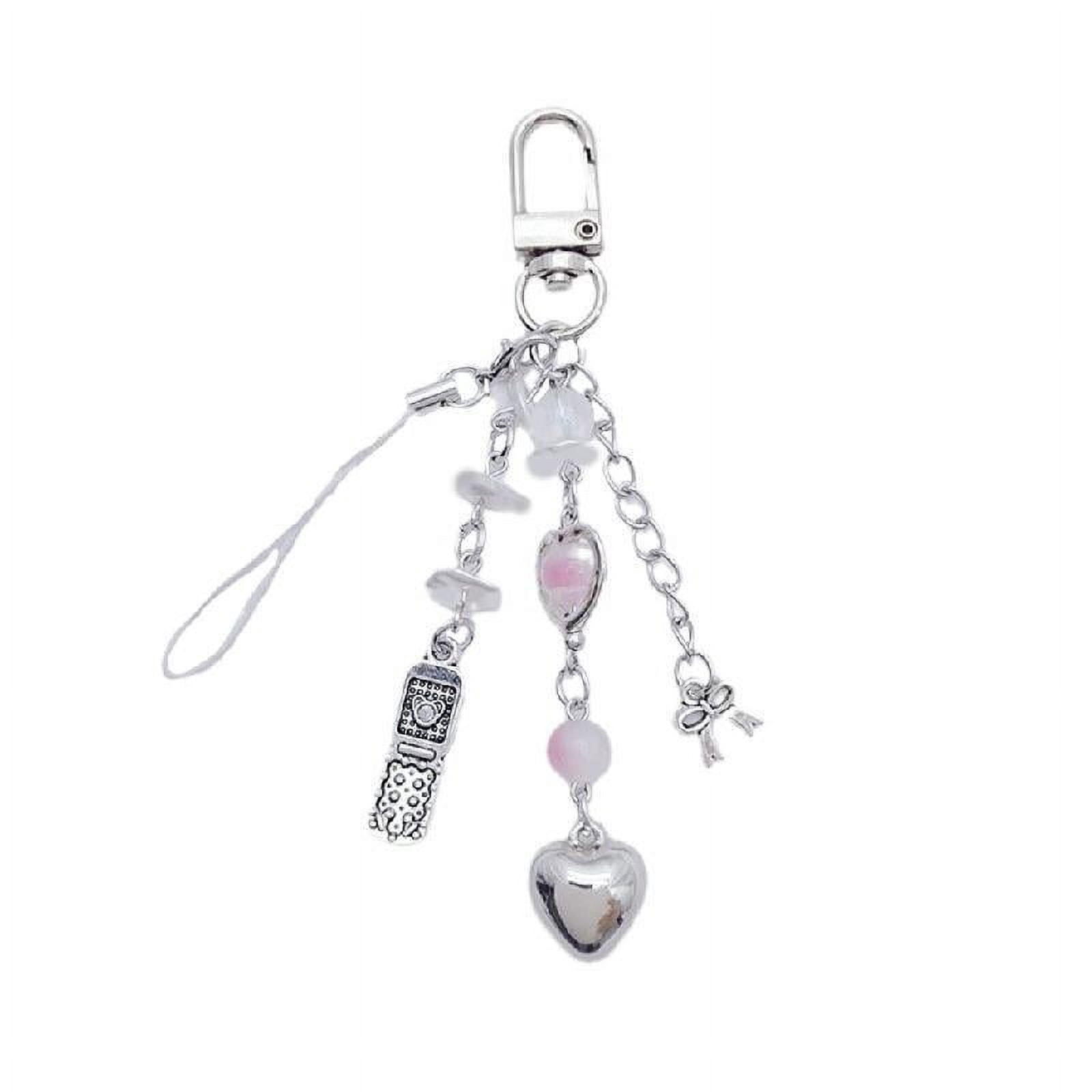 Y2k Jewelry Love Heart Shell Keychain Punk Vintage Aesthetic Bag ...