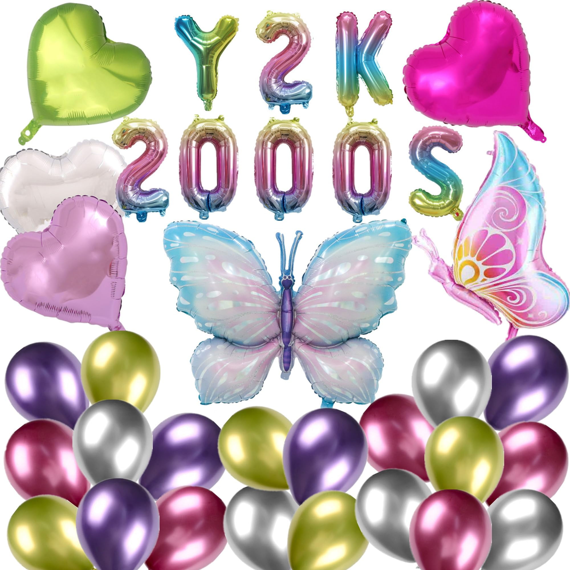 Y2k Party Balloons Decorations 2000s Party Supplies Y2k 2000s Banner ...