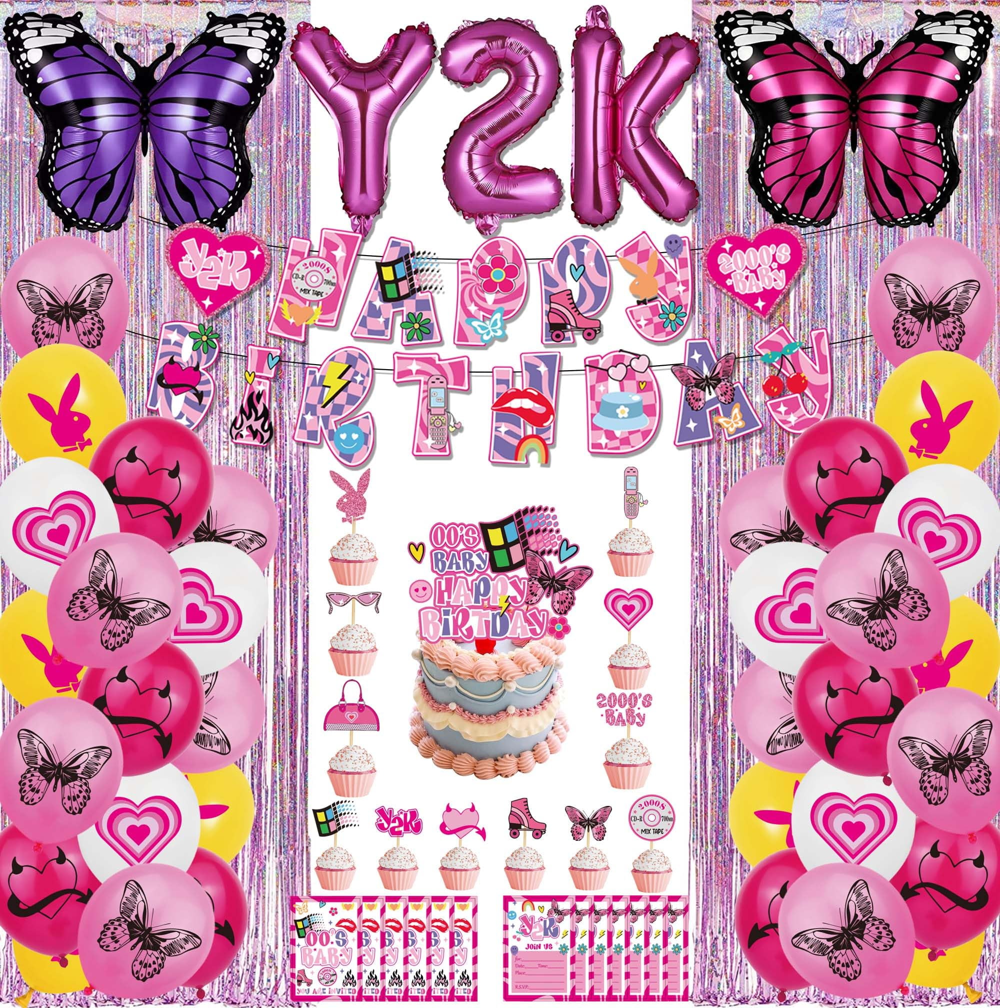 Y2k birthday Party Decorations Early 2000s birthday Party Supplies with ...