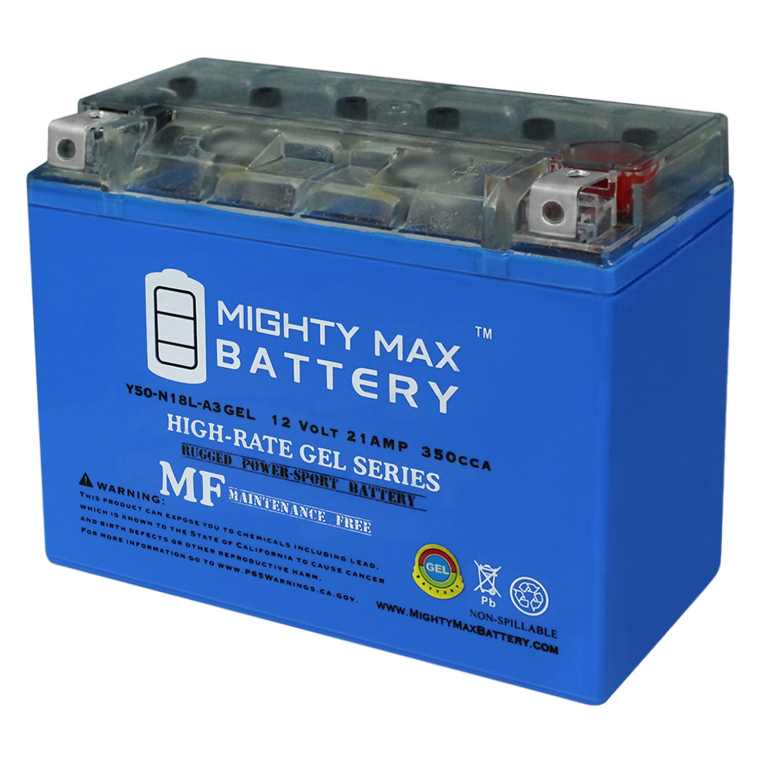 Y50-N18L-A3 GEL Sports Battery Replaces 18L-BS ETX18L CY50-N18L-A3 ...