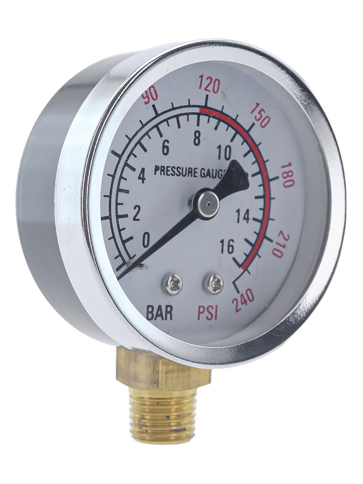 Y60 Pressure Gauge 0-1.6Mpa 0-230Psi Pool Filter Water Pressure Dial Hydraulic Pressure Gauge ...