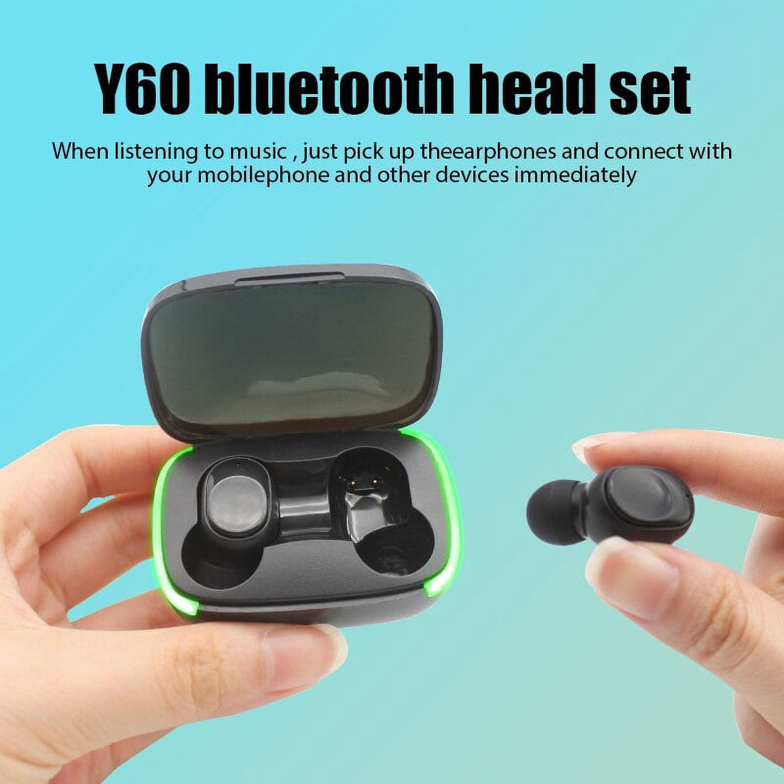 Y60 TWS Bluetooth Earphones Wireless Touch Control Gaming Headset ...
