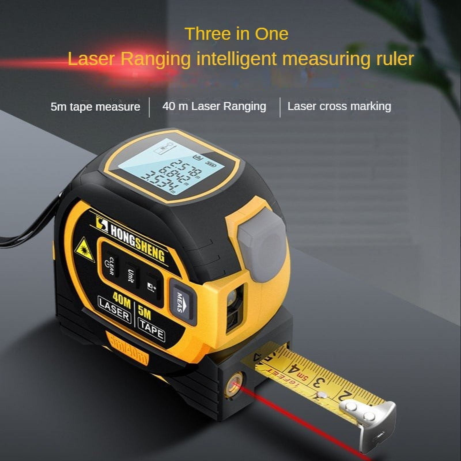 YA-CJ-JC Three-in-one laser rangefinder Steel tape rangefinder Indoor ...