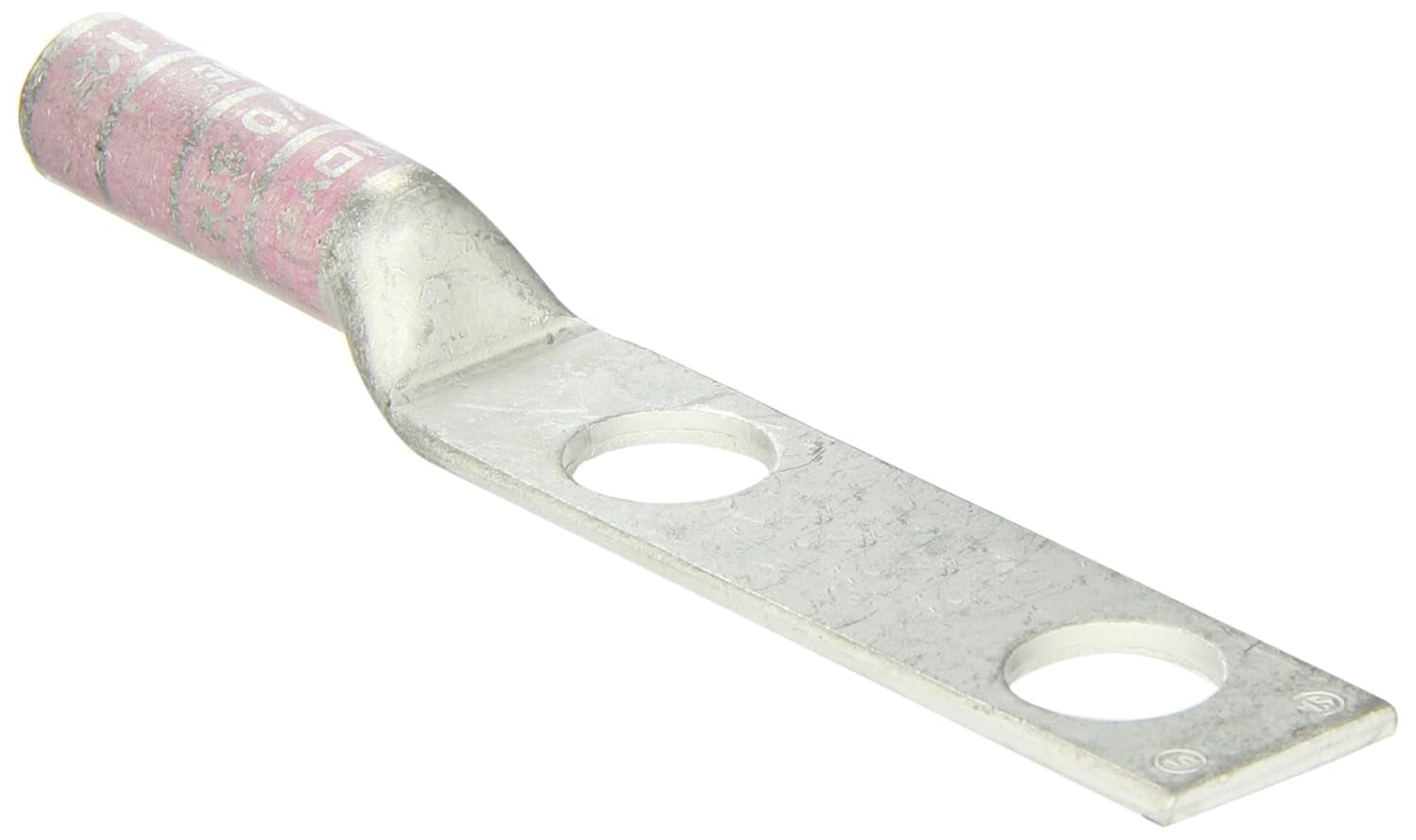 YA252N Two Hole Hylug Code Conductor Long Barrel Copper Compression Terminal, 1/0 AWG Conductor ...