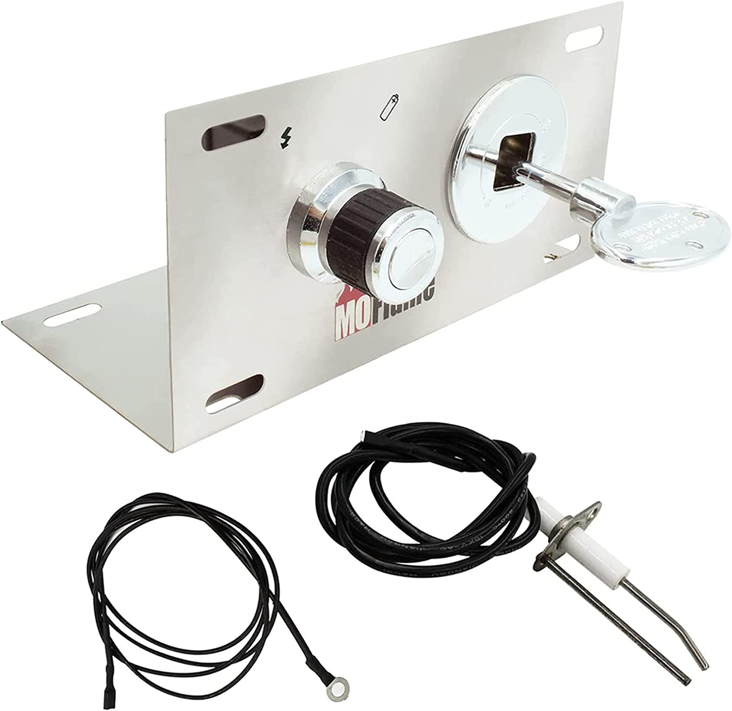 YAAN Fire Pit Gas Burner Control Panel Kit,Push Button Igniter with1/2 ...