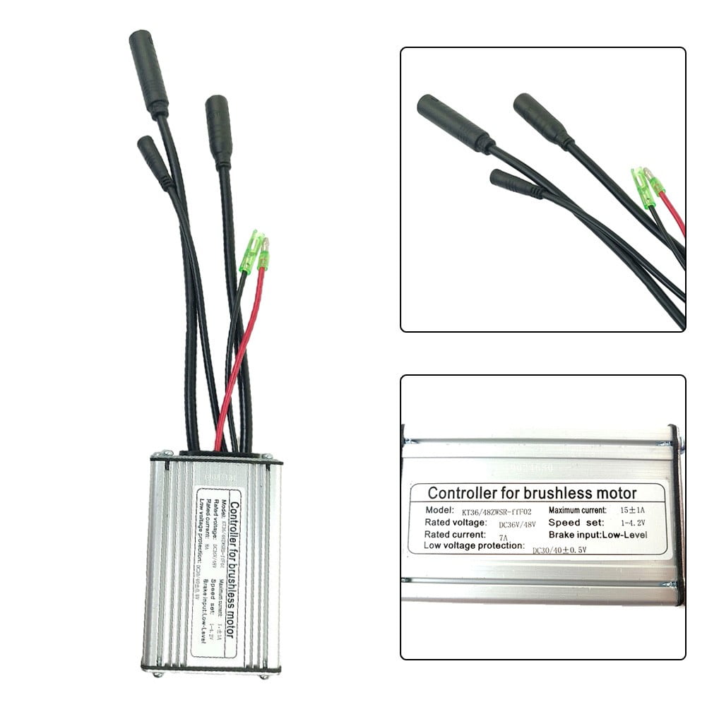 YAAQII for 36/48V KT-15A Electric Bicycle Controller 250W Brushless ...